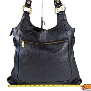 Amerileather | Bags | Ameri Leather Judelle Large Pebbled Leather Tote Bag Expandable | Poshmark